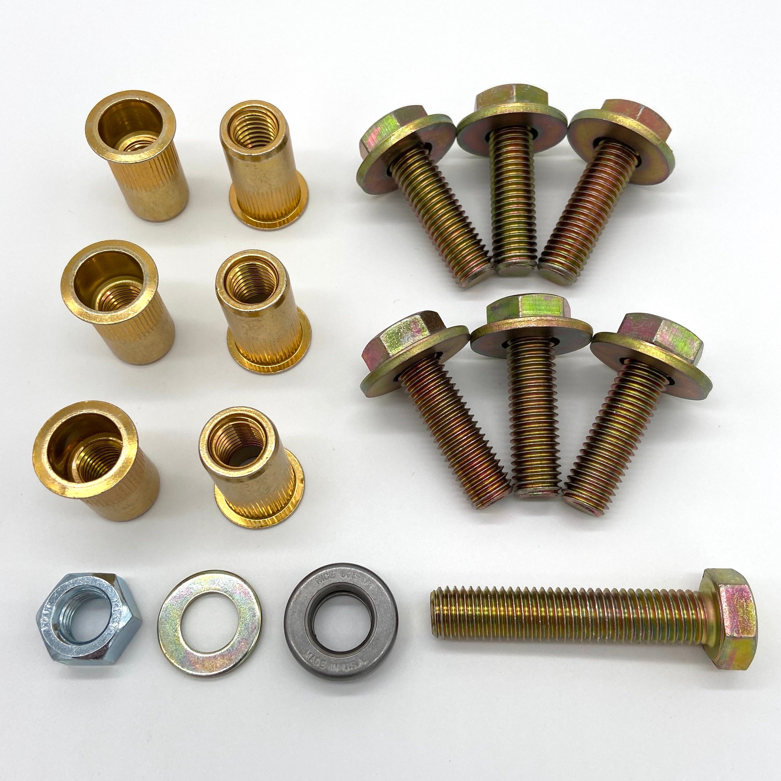 Jeep Wrangler TJ 03-06 Skid Plate Bolts Nutserts Rivnuts Set with Tool ...